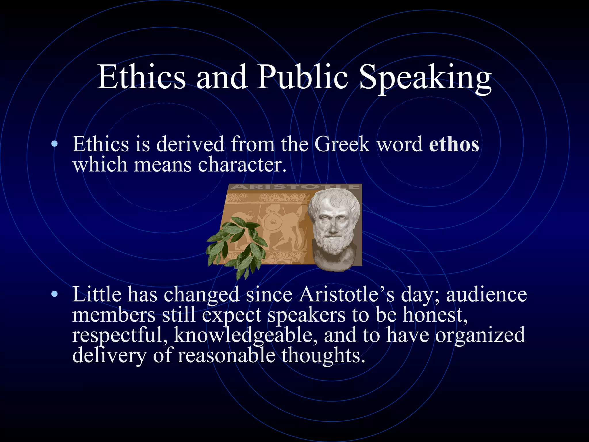 Chp 5 ethical public speaking | PPT