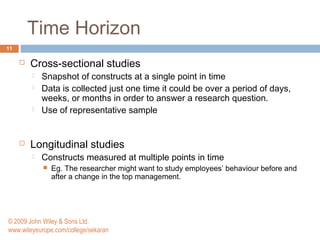 Chp6 - Research Methods for Business By Authors Uma Sekaran and Roger ...
