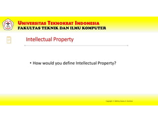 Chp 6 lect 6 - intellectual property rights and computer technology (shared) - | PDF