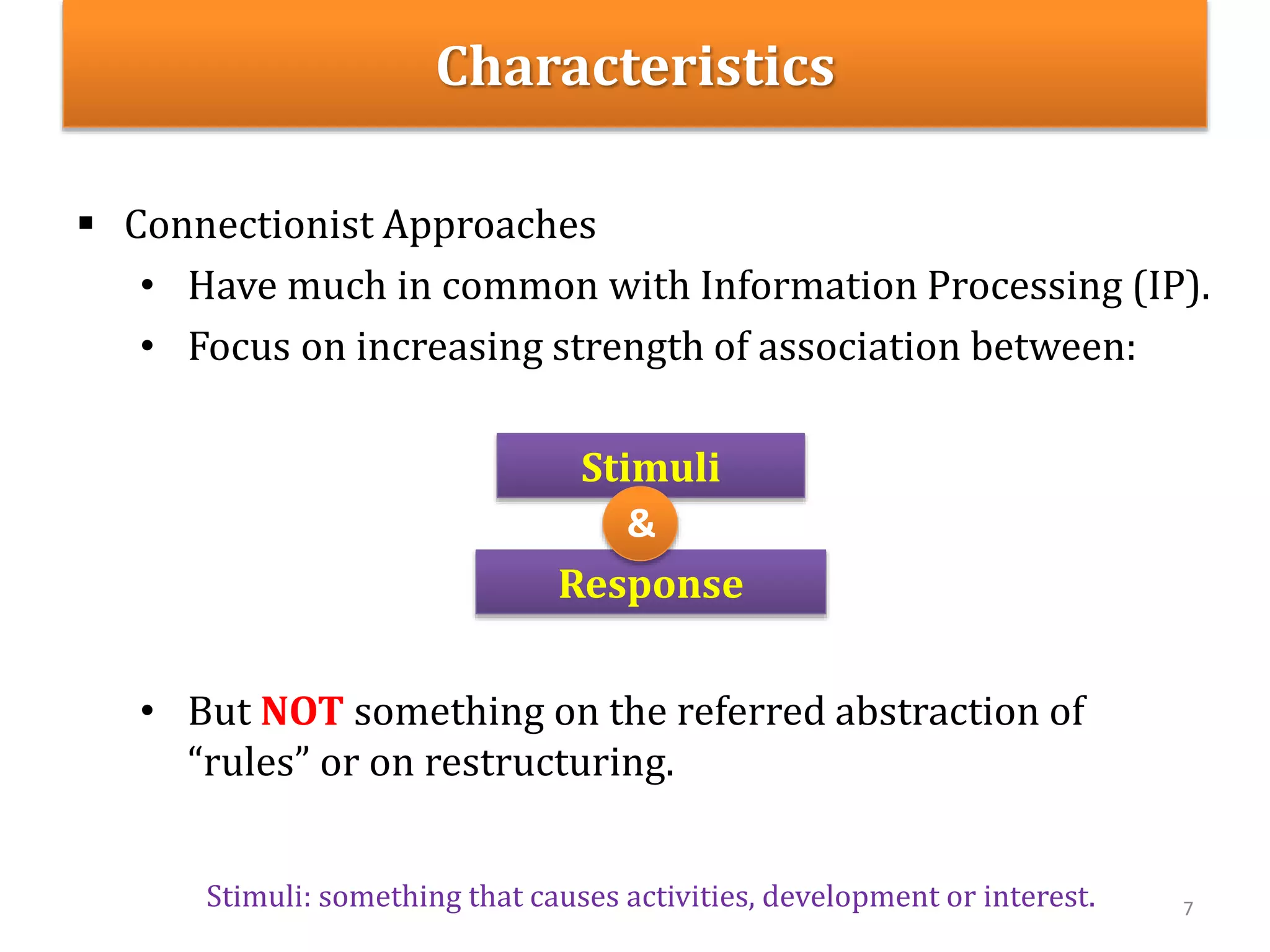Chapter 6 : Connectionist Approaches | PPTX