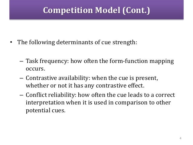Chapter 6 : Connectionist Approaches