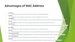 Media Access Control Address or MAC address | PPTX