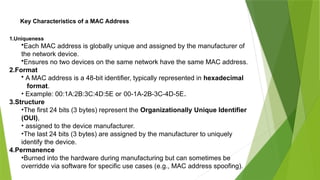 Media Access Control Address or MAC address | PPT