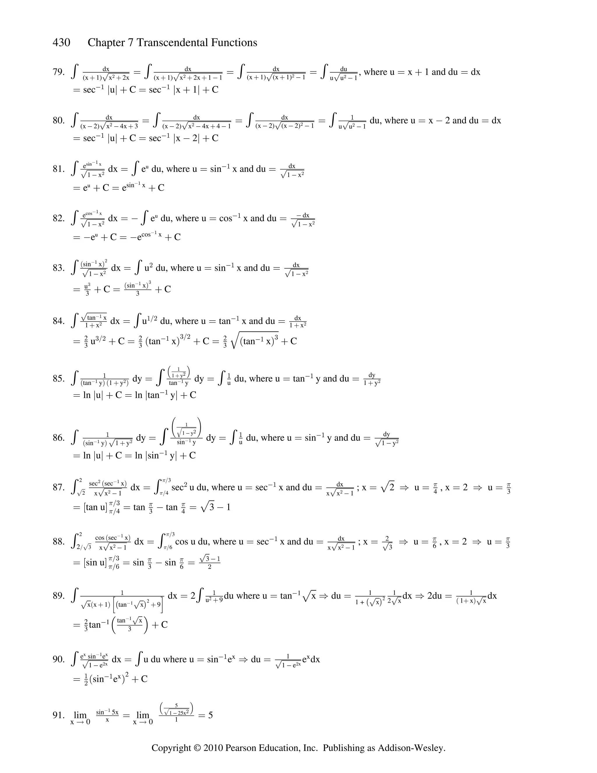 Chp7 transcendental functions | PDF