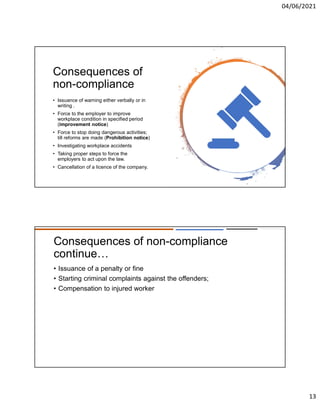 Introduction to health and safety slides for NEBOSH preparation | PDF