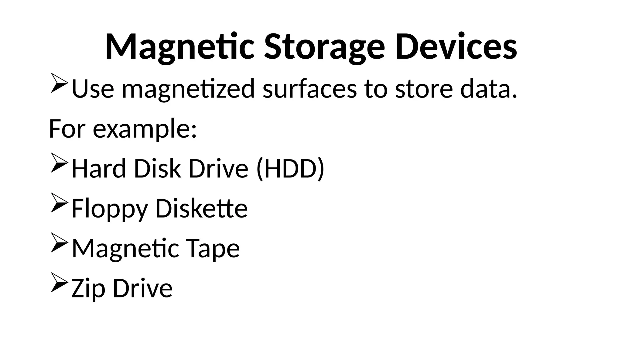 CH&PCM 07 Magnetic Storage Devices and its types | PPTX