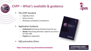 Pathways to become a Chartered Project Professional | PPT