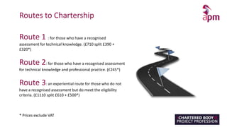 Pathways to become a Chartered Project Professional | PPT