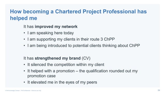 Pathways to become a Chartered Project Professional | PPT