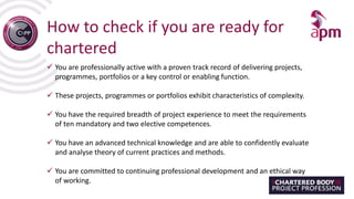 Pathways to become a Chartered Project Professional | PPT
