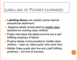 Educational Attainment and Social Class | PPTX