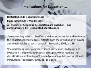 Educational Attainment and Social Class | PPTX