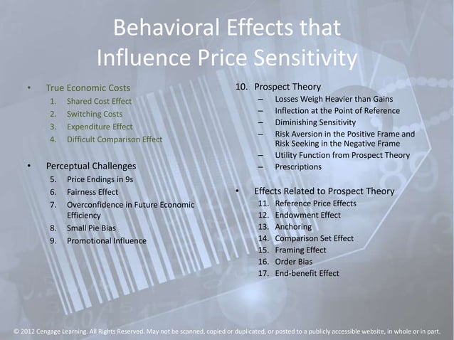 Chpt 05 psychological influences on price sensitivity | PPTX ...