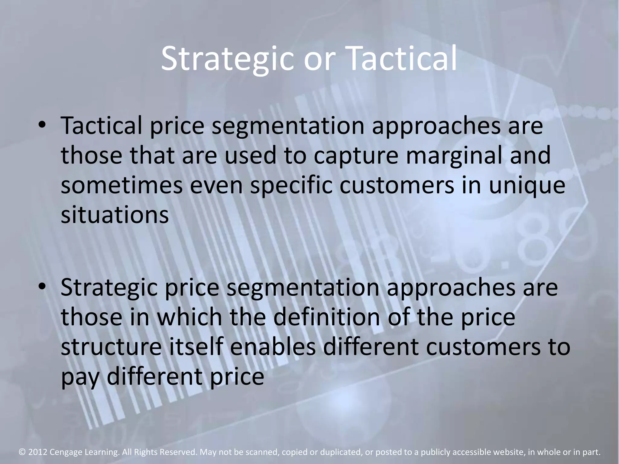 Chpt 06 price segmentation | PPTX