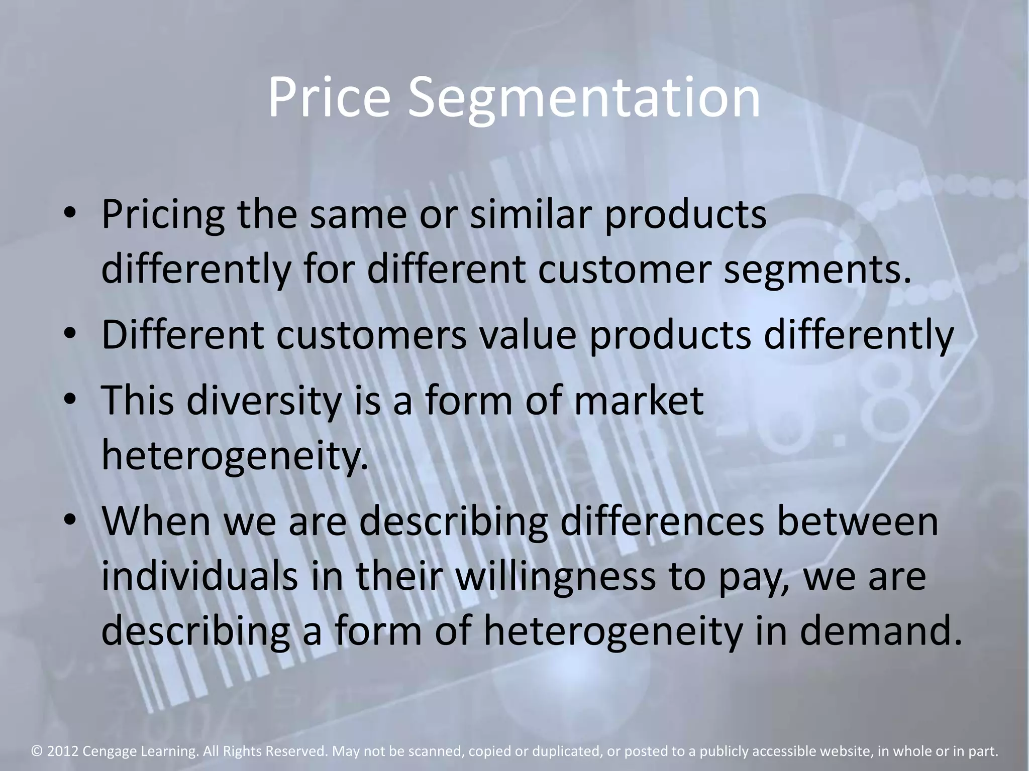 Chpt 06 price segmentation | PPTX