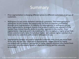 Chpt 06 price segmentation | PPTX