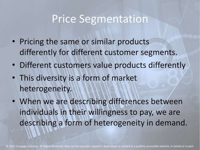 Chpt 06 price segmentation | PPTX