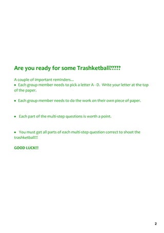 Chpt 10 trashketball b | PDF