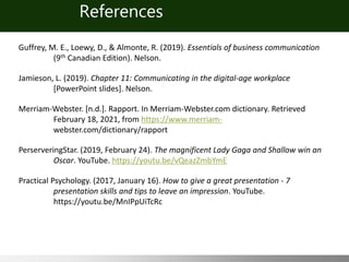 COMM 100 Chpt 11 Delivering Your Presentation | PPT