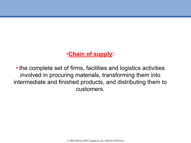 Distribution Customer Service and Logistics | PPT