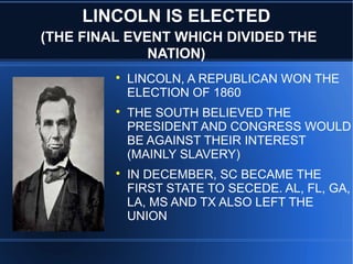 SLAVERY DIVIDES THE NATION | PPT