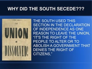 SLAVERY DIVIDES THE NATION | PPT