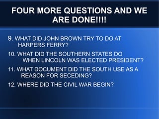 SLAVERY DIVIDES THE NATION | PPT