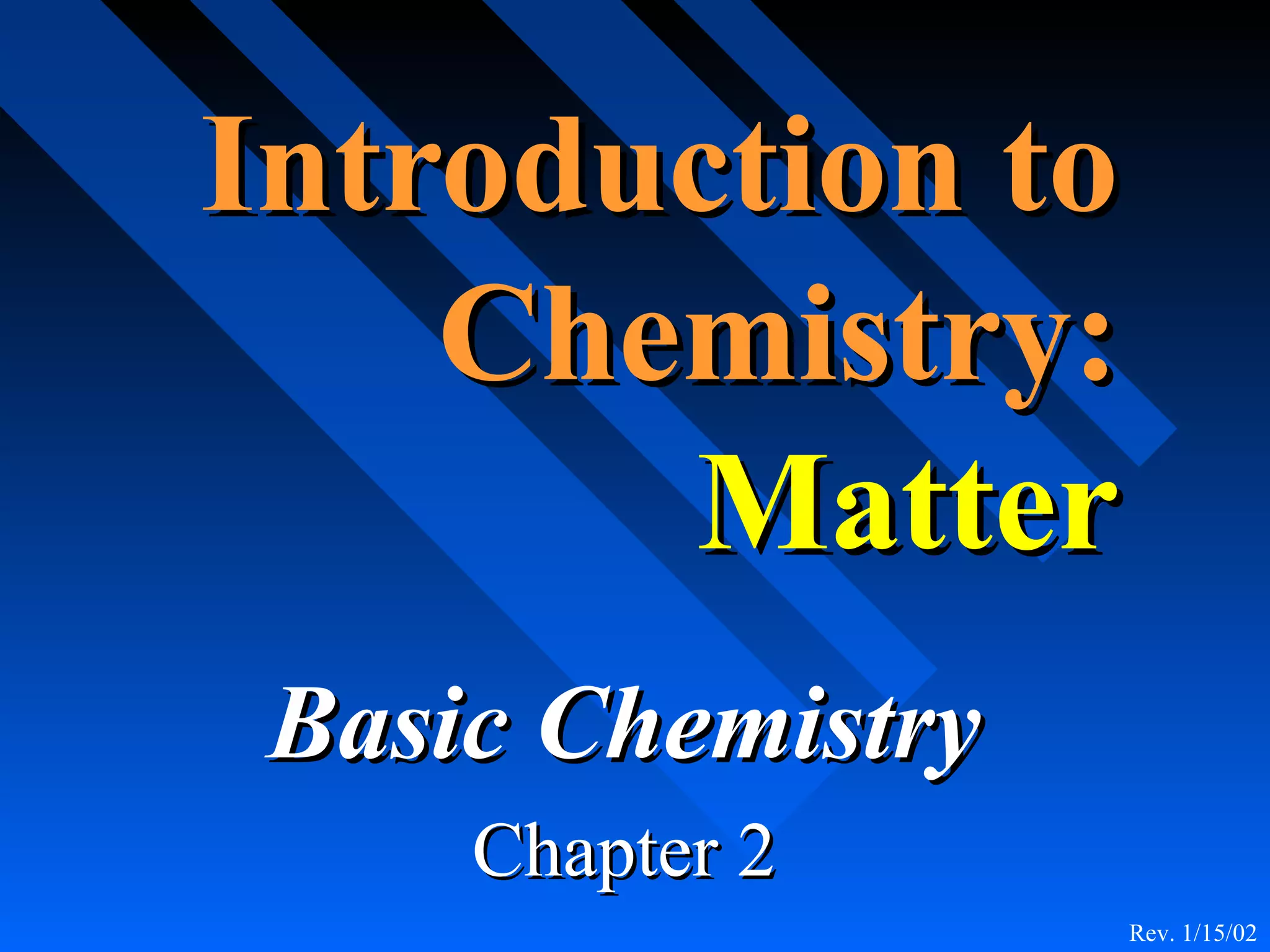 Chpt 2 introduction to chemistry | PPT
