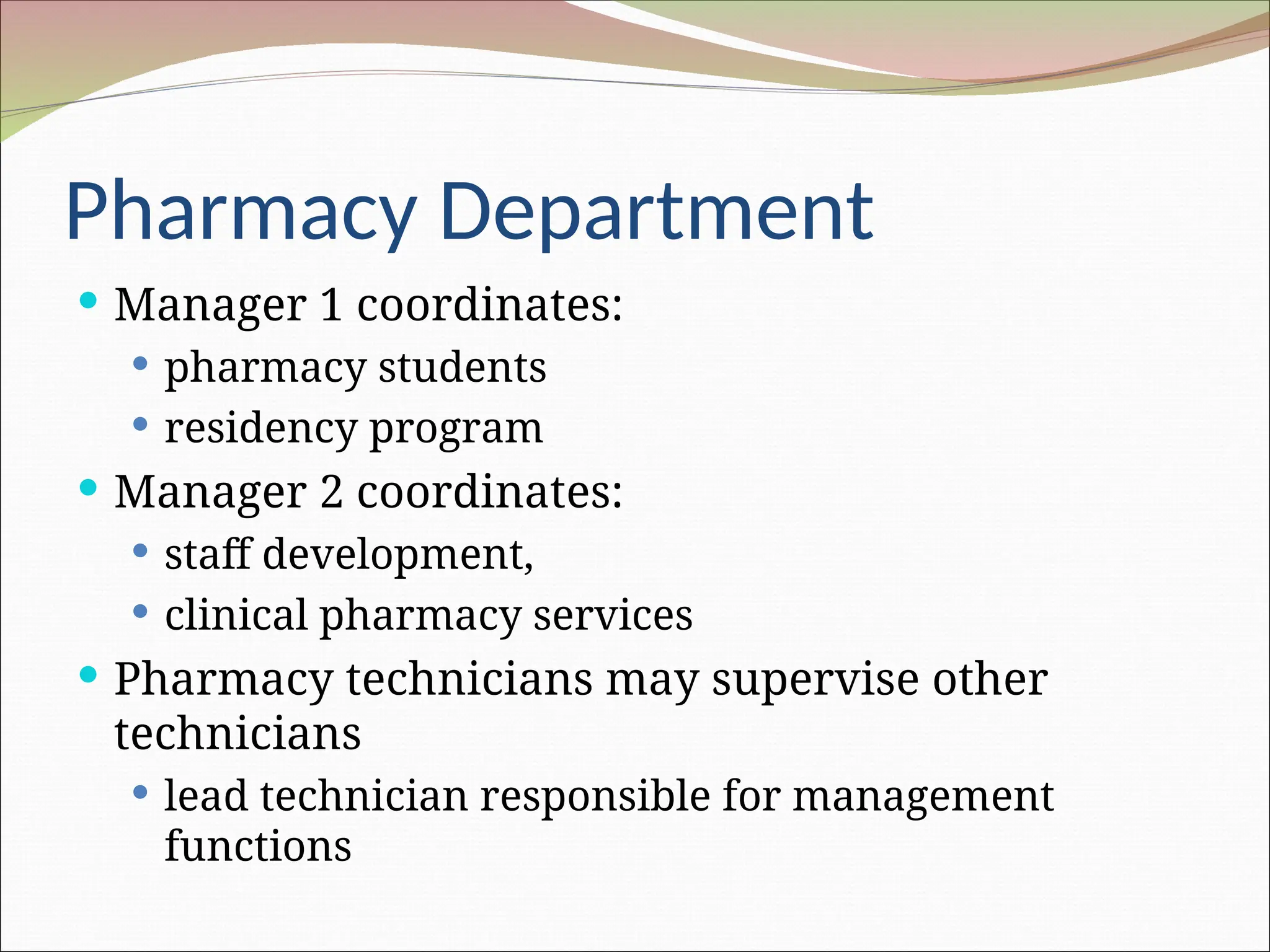 hospital pharmacy practice and guidelines | PPT