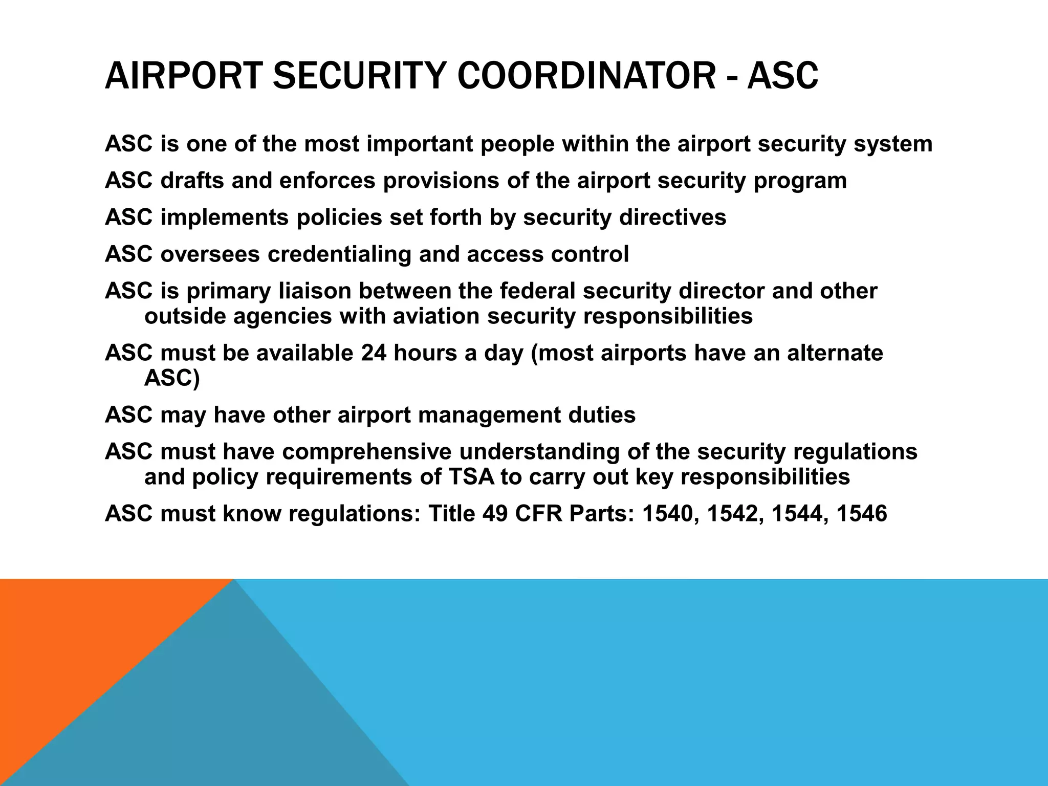 Chpt 5 commercial airport avsec | PPTX