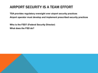 Chpt 5 commercial airport avsec | PPTX