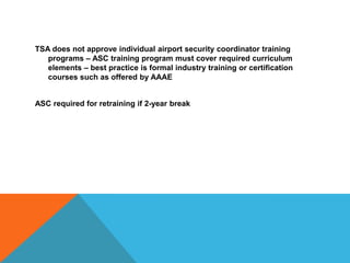 Chpt 5 commercial airport avsec | PPTX