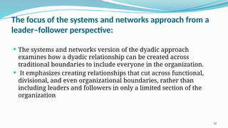 LEADER–FOLLOWER RELATIONSThe four stages of evolution in the dyadic ...