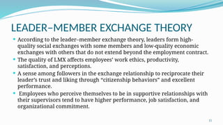 LEADER–FOLLOWER RELATIONSThe four stages of evolution in the dyadic ...
