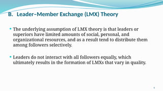 LEADER–FOLLOWER RELATIONSThe four stages of evolution in the dyadic ...