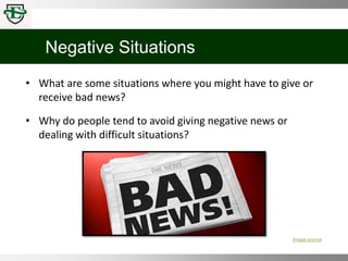 COMM 100 Chpt 7 Writing Strategies for Delivering Negative News | PPT