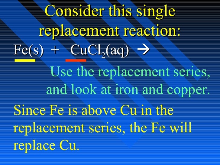 Chpt 9 part ii - types of reactions 031604