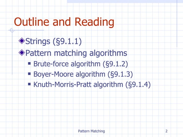 Chpt9 patternmatching | PPT