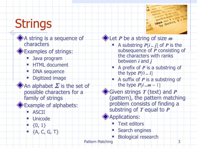 Chpt9 patternmatching | PPT