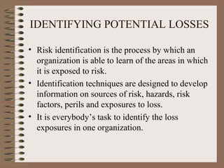 risk management | PPT | Business Accounting & Finance | Business