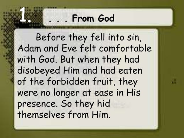 The Fall: Originating Sin and Its Consequences | PPTX