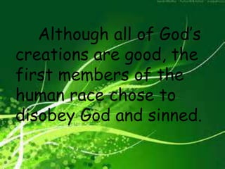 The Fall: Originating Sin and Its Consequences | PPTX