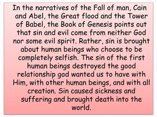 The Fall: Originating Sin and Its Consequences | PPTX