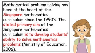 ASSESSMENT PROBLEM SOLVING IN THE MATHEMATICS CURRICULUM | PPTX