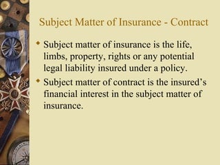 principles of insurance | PPT