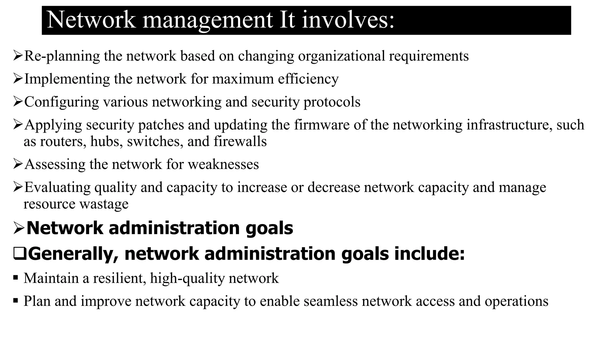 Chp Unit 1 Provide Network System Administrationpptx Computer Networking Computing
