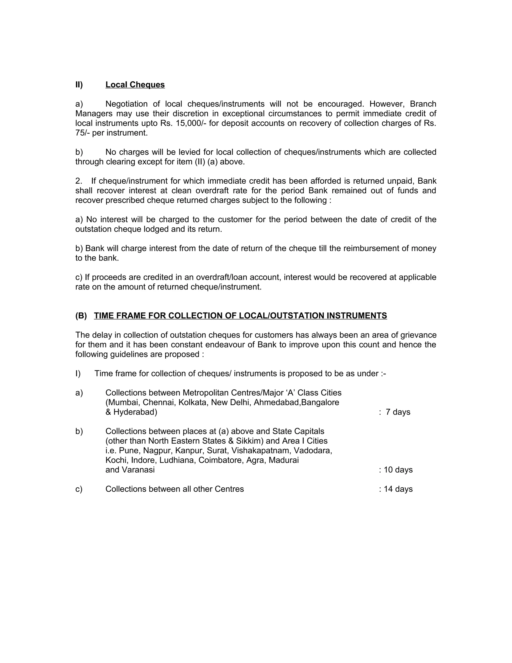 Chqclgpolicy memotomsd | PDF