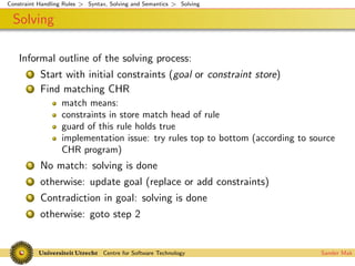 Constraint handling rules | PDF