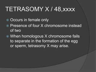 chromosomal abnormalities | PPTX