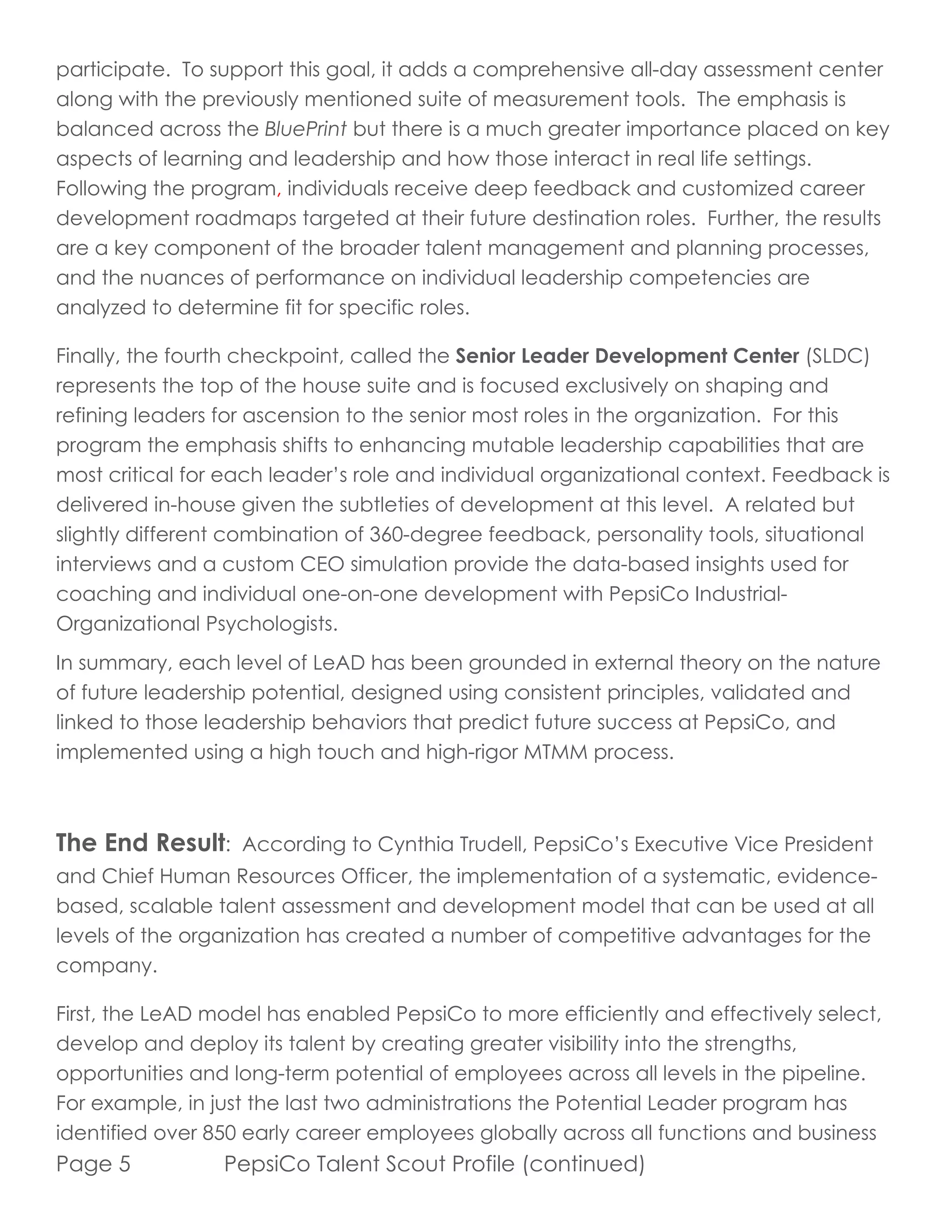 pepsico talents | PDF